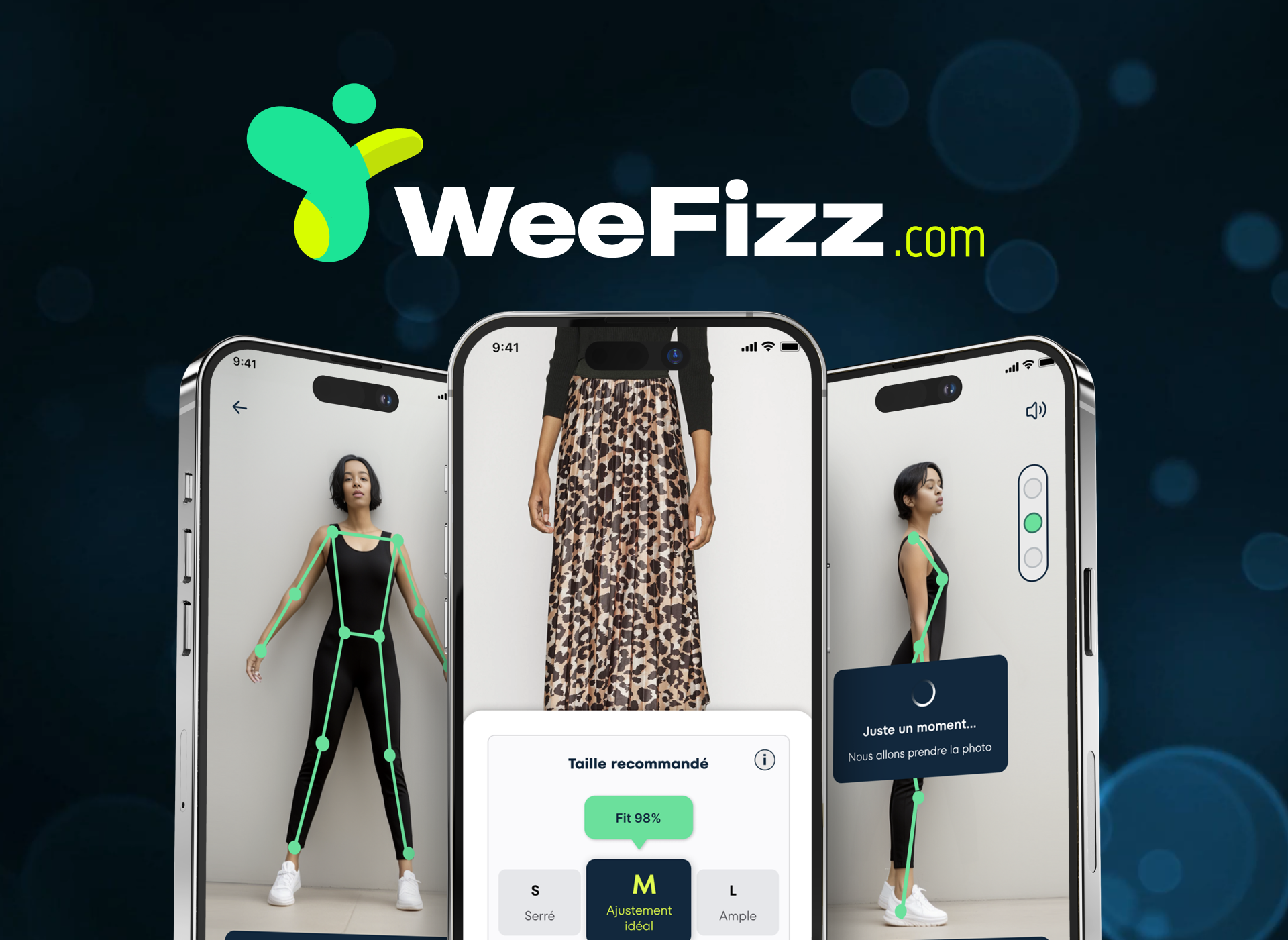 WeeFizz - Expérience Unique de Scan Corporel | IA pour Recommandation de Taille Optimale